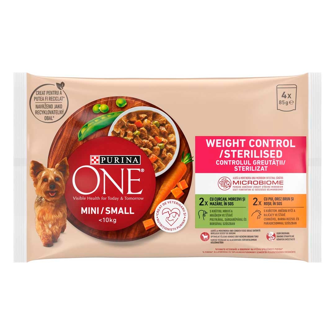 Purina ONE Mini Weight Control/Steril kutyaeledel | Purina